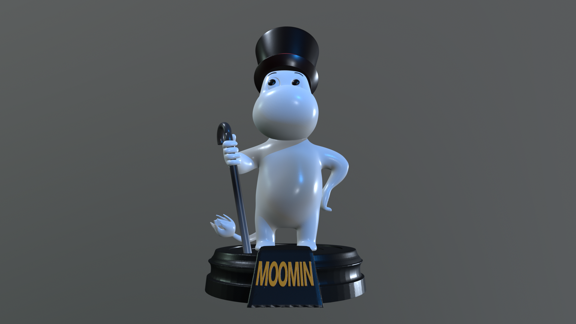 Moominpappa moomin statue 3D print model by playdesign | 3DOcean