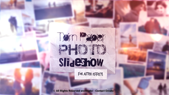 Torn Paper Photo Slideshow, After Effects Project Files | VideoHive