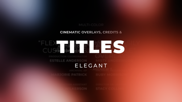 Cinematic Titles and Credits 2, Premiere Pro Templates | VideoHive