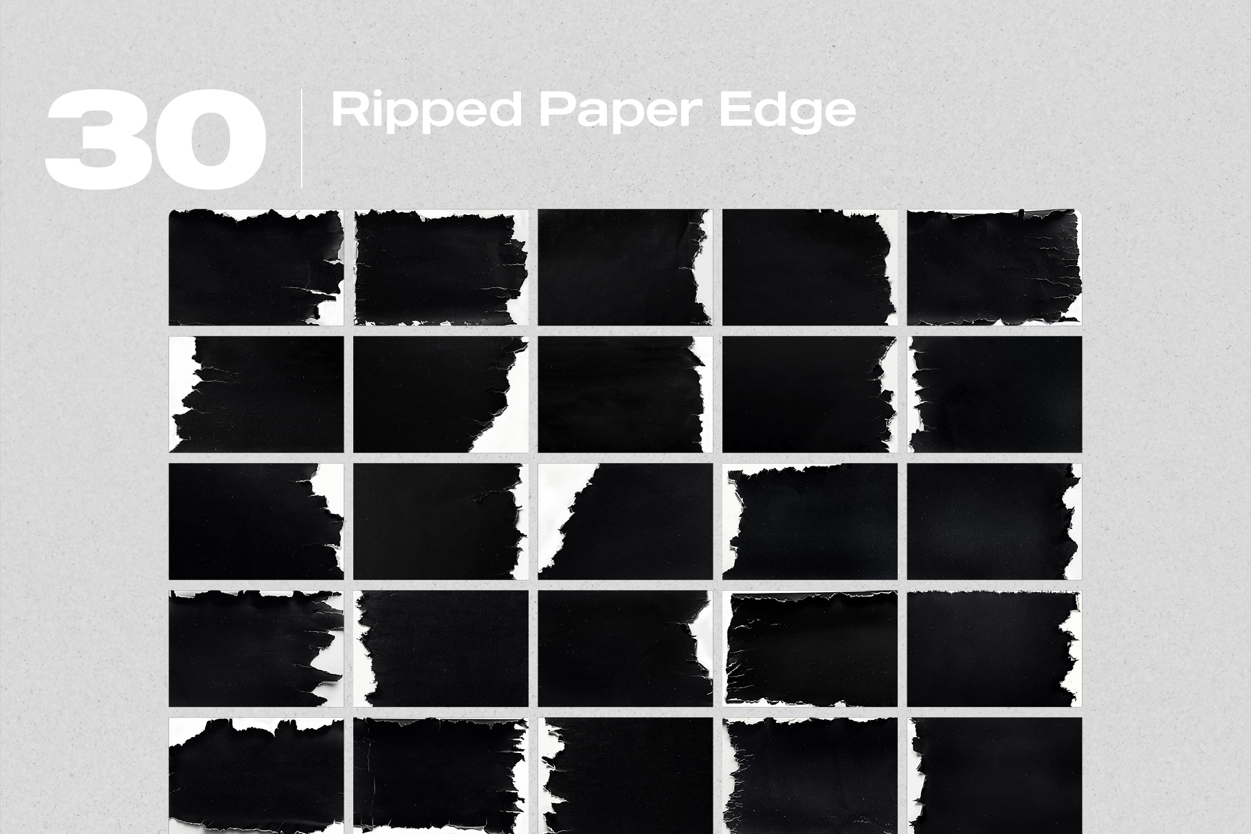 30 Ripped Paper Edge Effect Photo Overlays, Add-ons | GraphicRiver