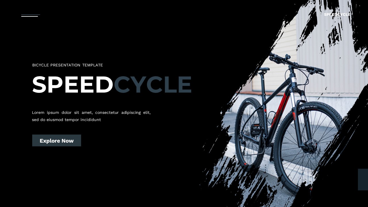 Speedcycle - Bicycle Google Slide Templates, Presentation Templates
