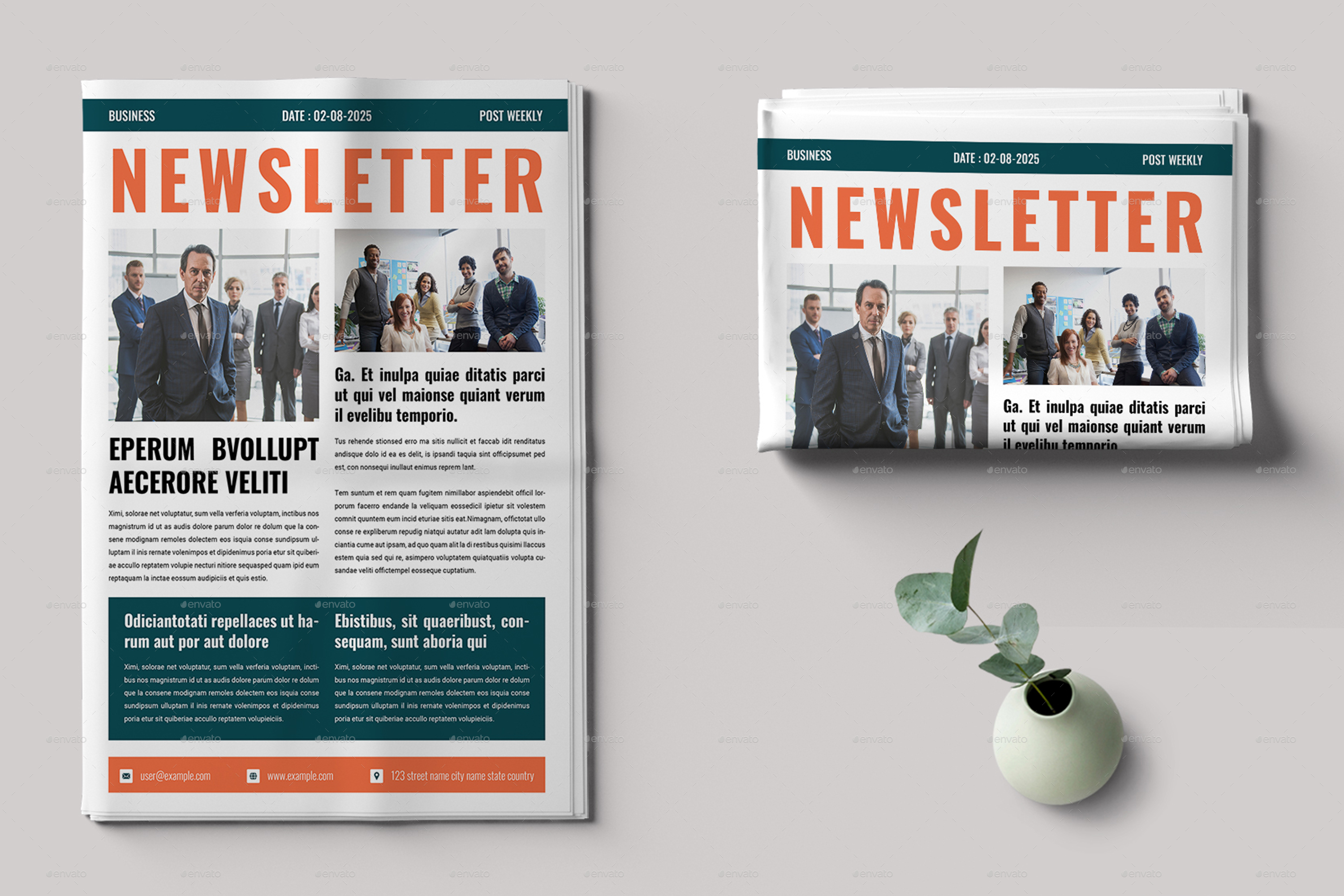 Newsletter Template, Print Templates | GraphicRiver