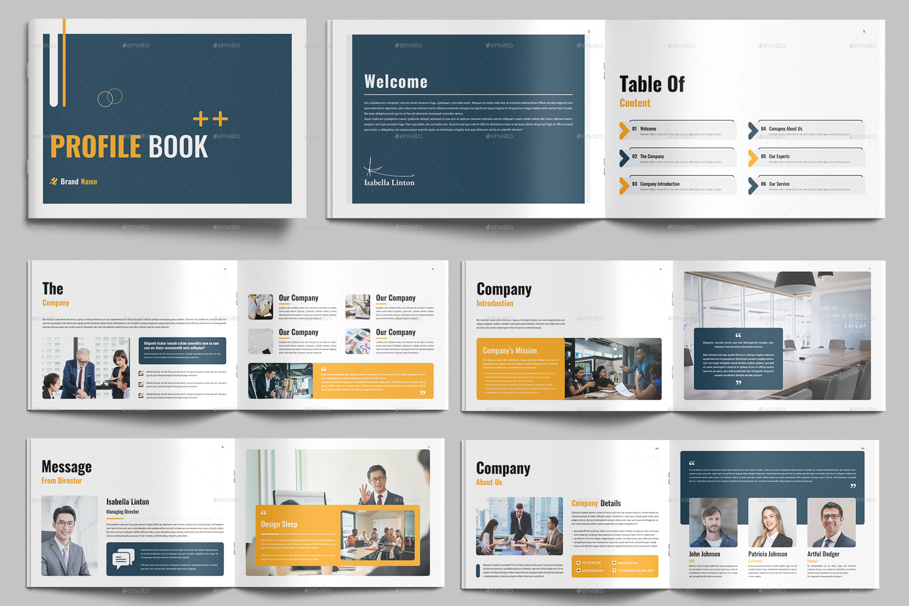 Business Profile Book Design Template, Print Templates | GraphicRiver