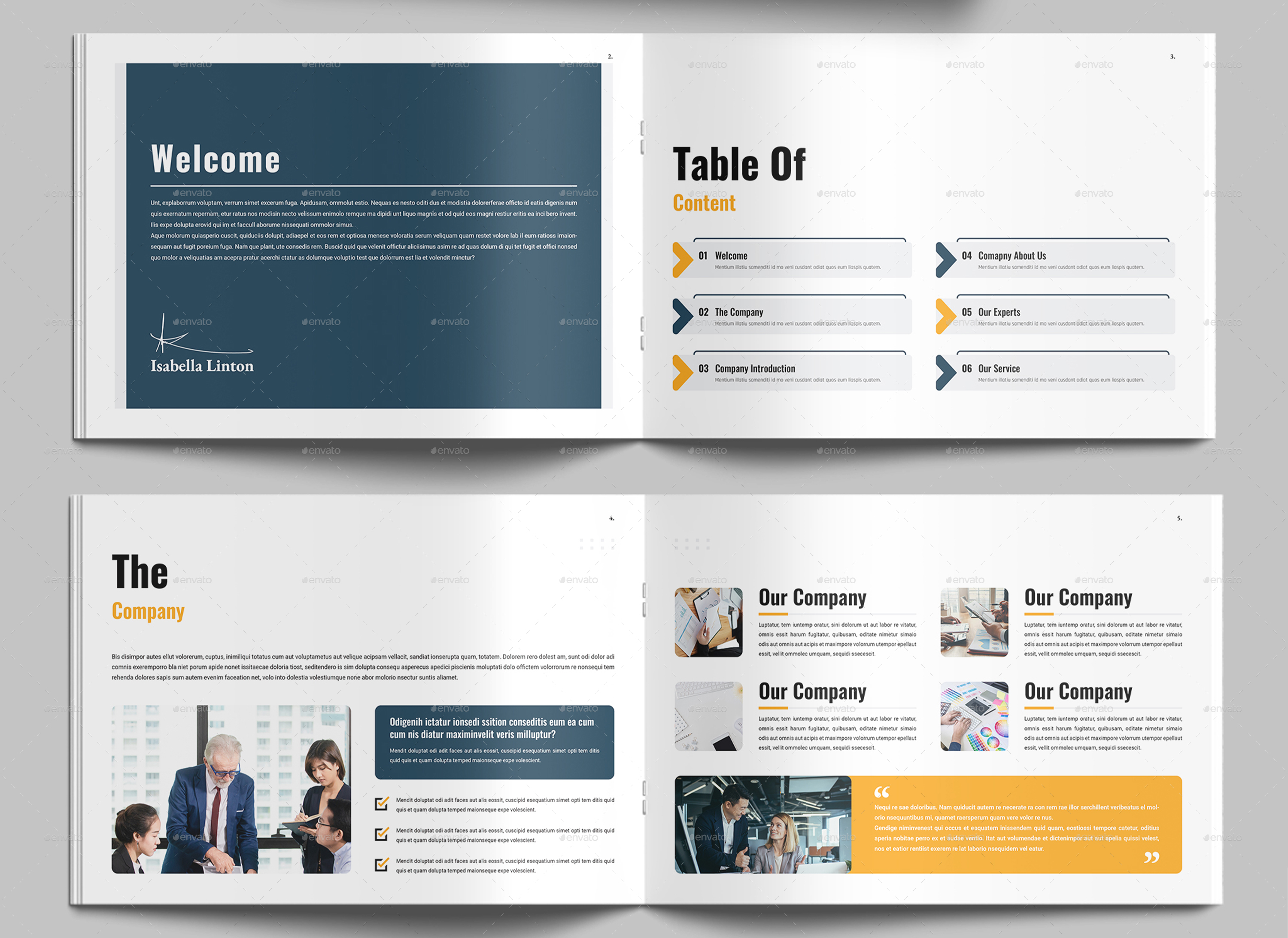 Business Profile Book Design Template, Print Templates | GraphicRiver