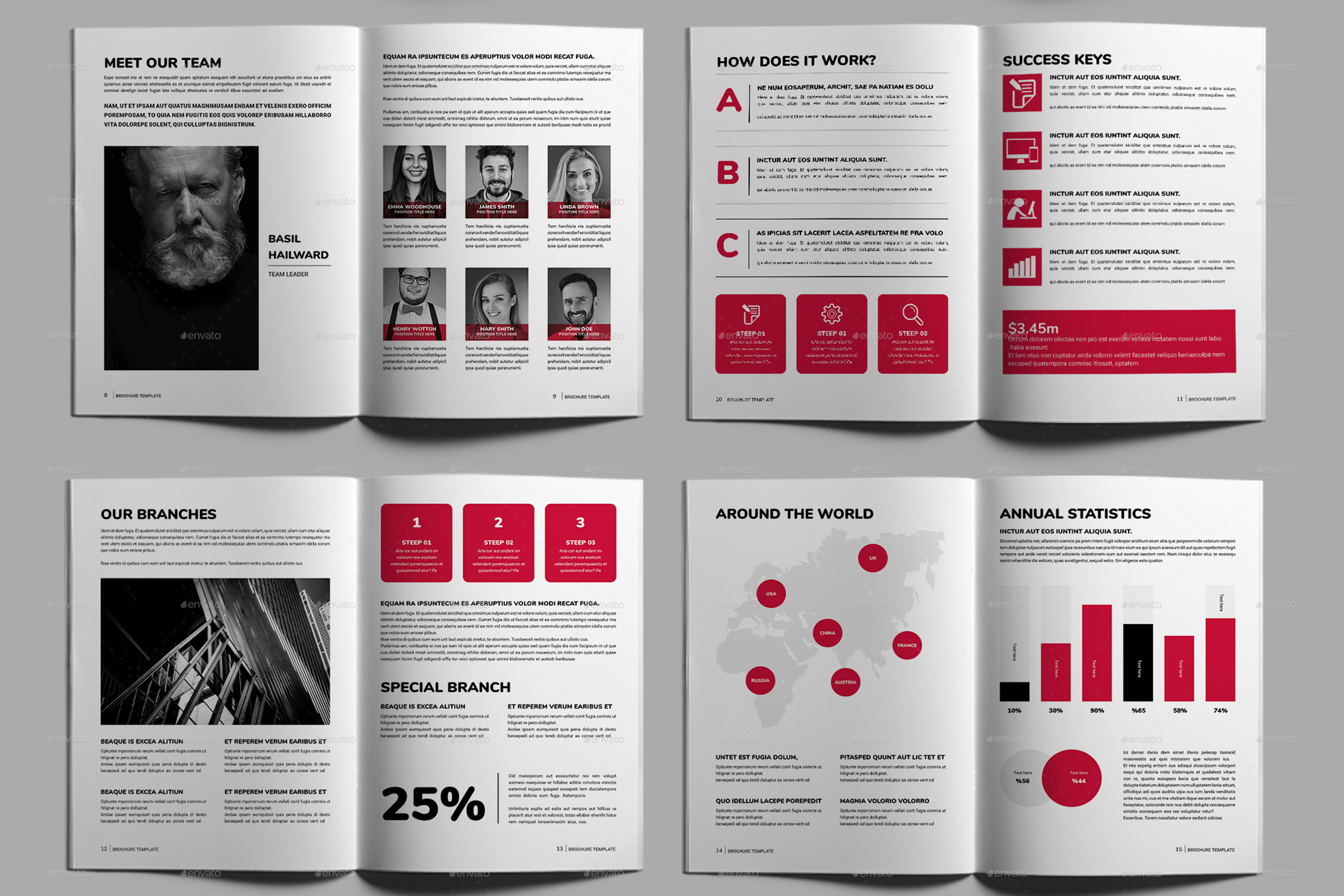 Company Profile Template Layout, Print Templates | GraphicRiver