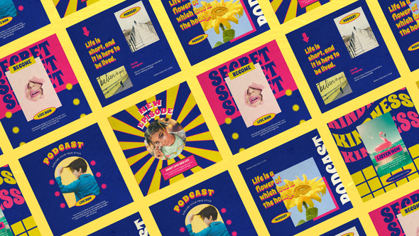 Creative Colorful Instagram Post, After Effects Project Files | VideoHive