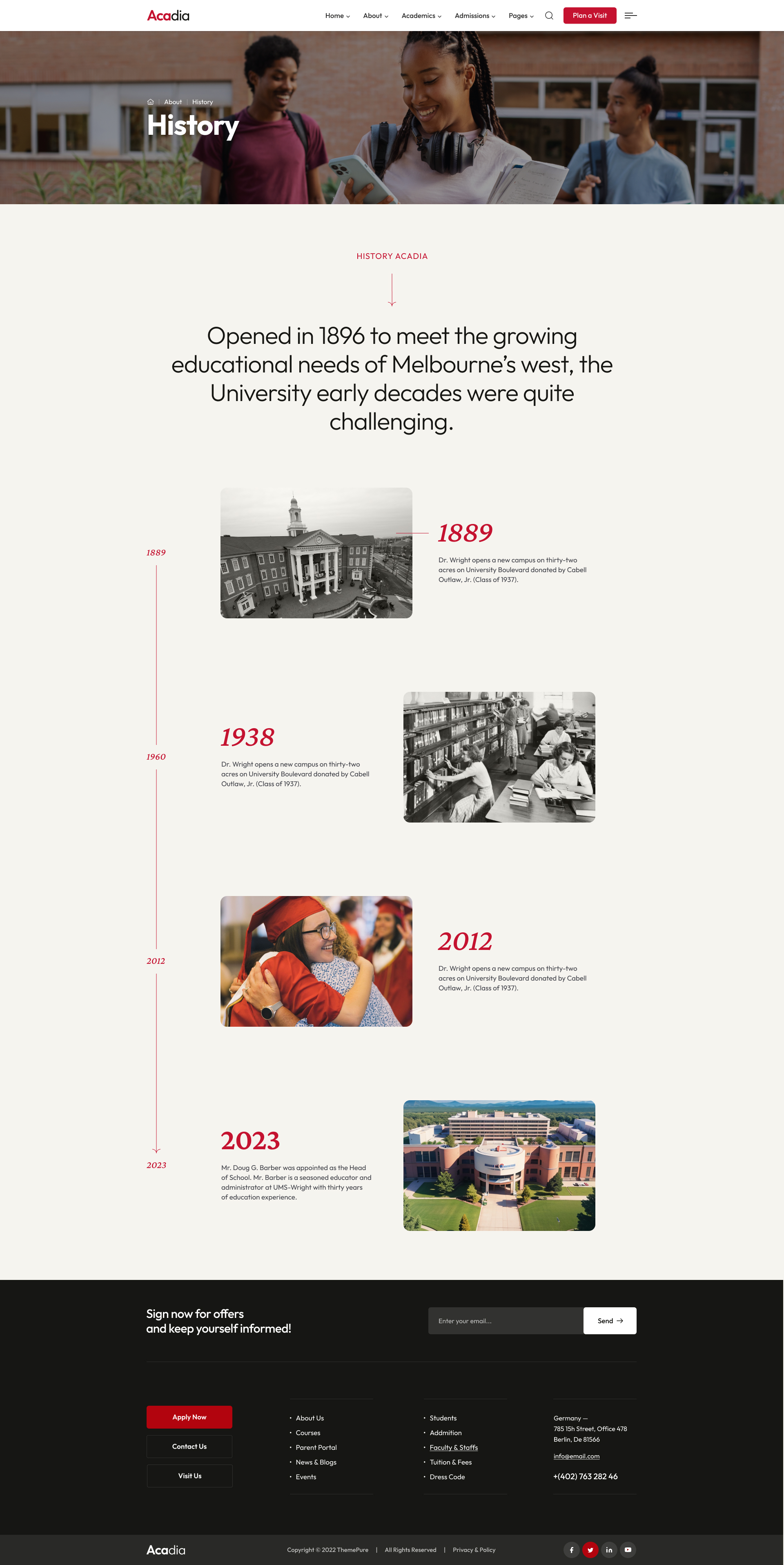 Acadia - University & Online Course Figma Template by AQLOVA | ThemeForest