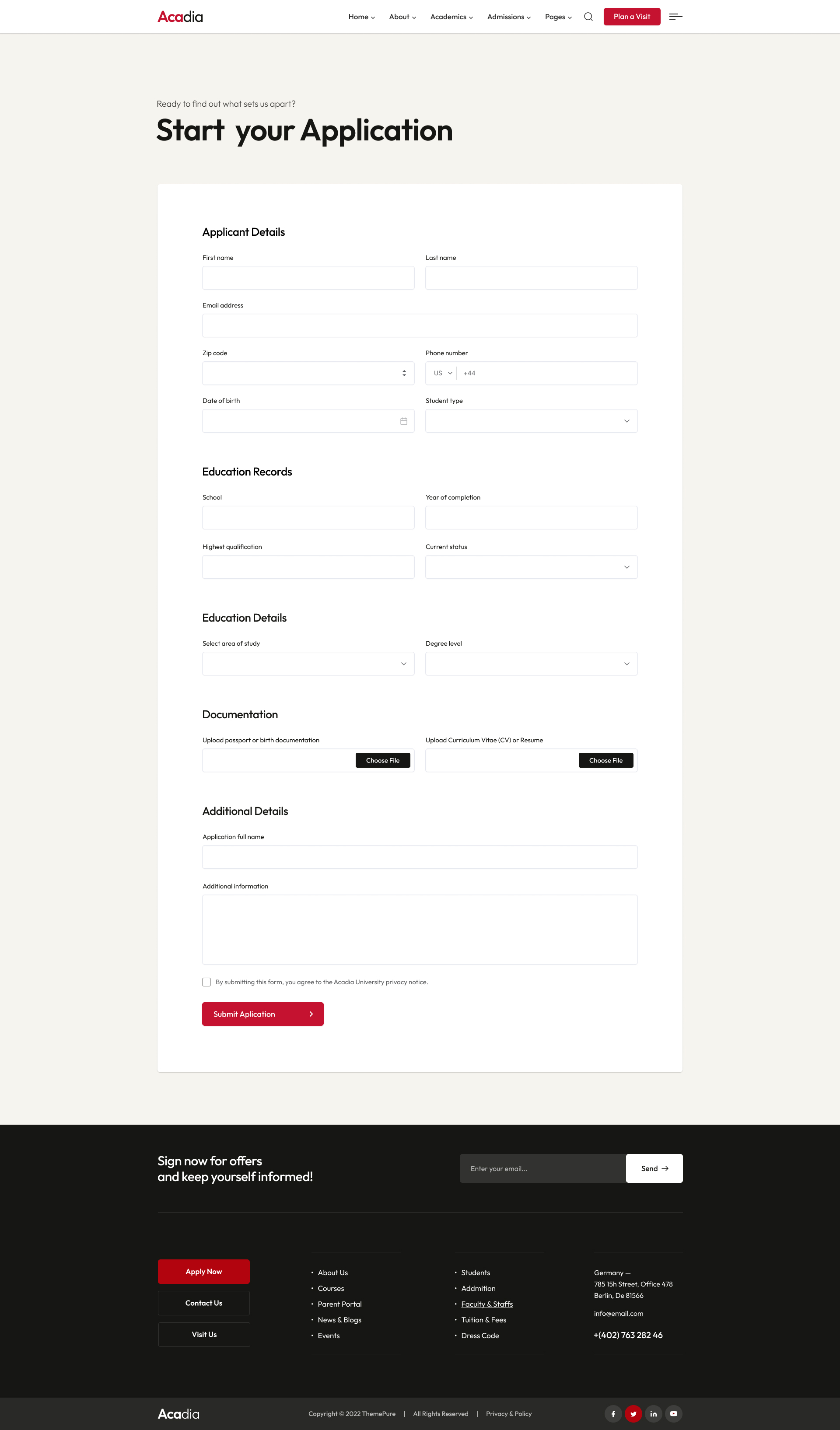 Acadia - University & Online Course Figma Template by AQLOVA | ThemeForest
