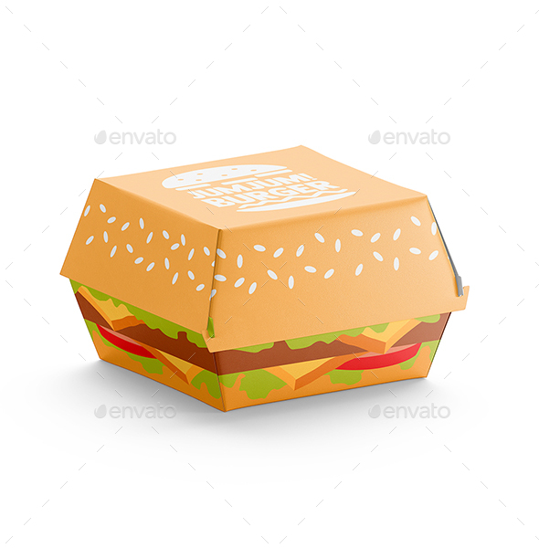 Burger Box Mockup, Graphics | GraphicRiver