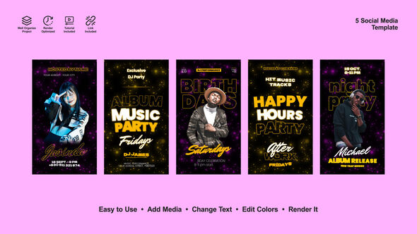 Instagram Concert Party, After Effects Project Files | VideoHive