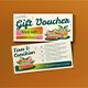 Green Gradient Gift Voucher, Print Templates | GraphicRiver