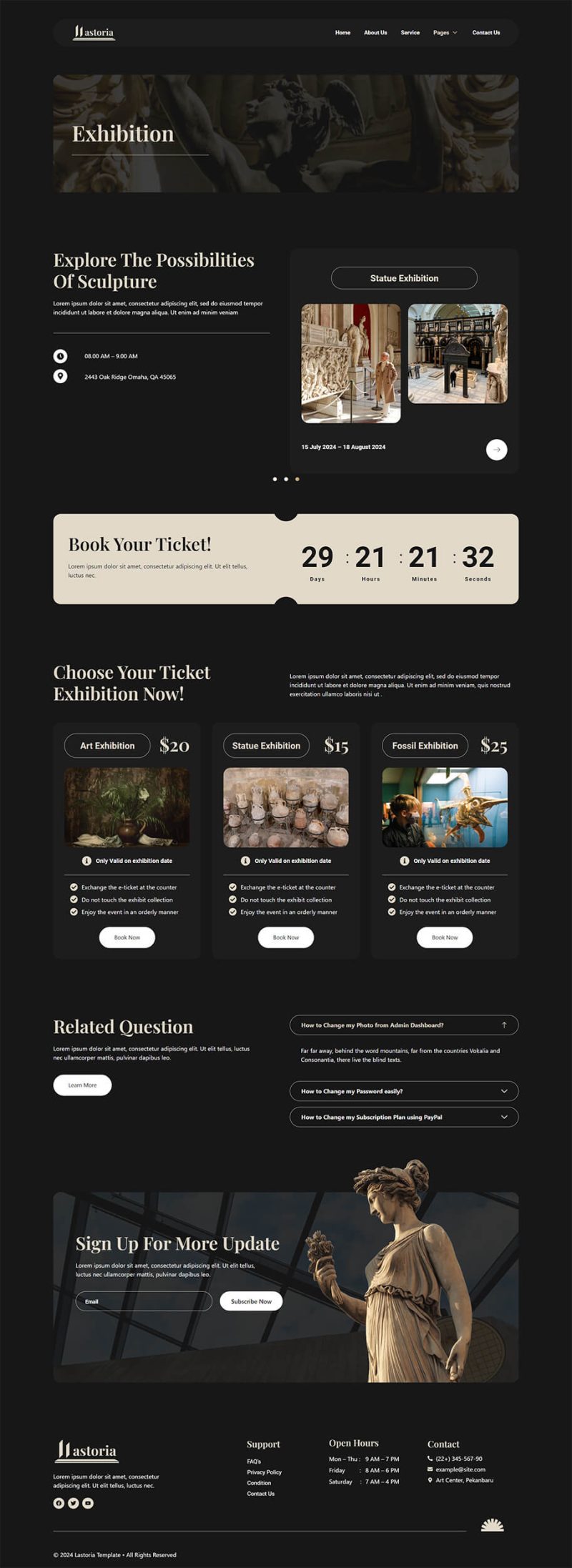 Lastoria - Museum & Exhibition Elementor Template Kit by Kitpro | ThemeForest