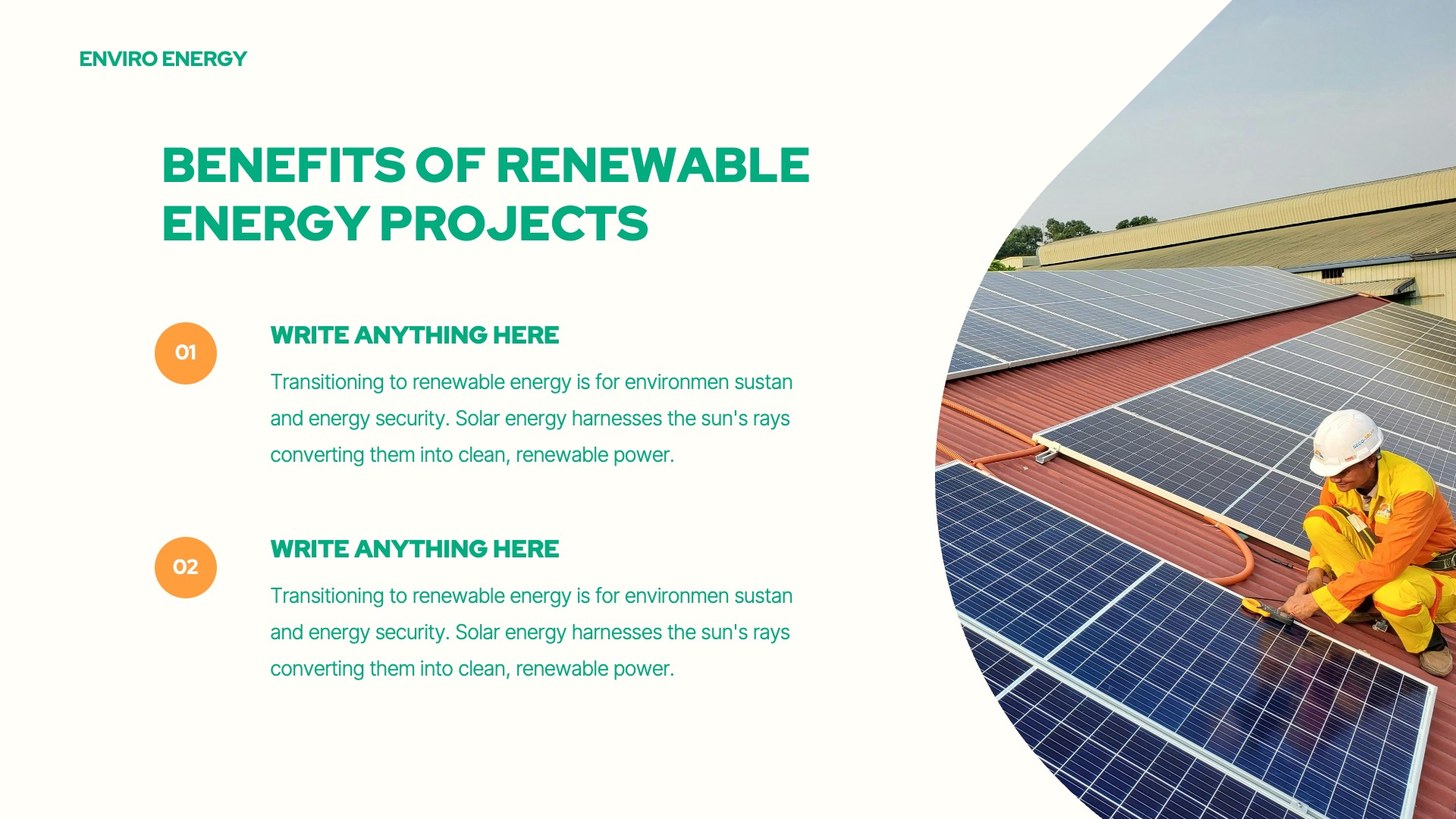Enviro - Renewable Energy Google Slides Template, Presentation Templates