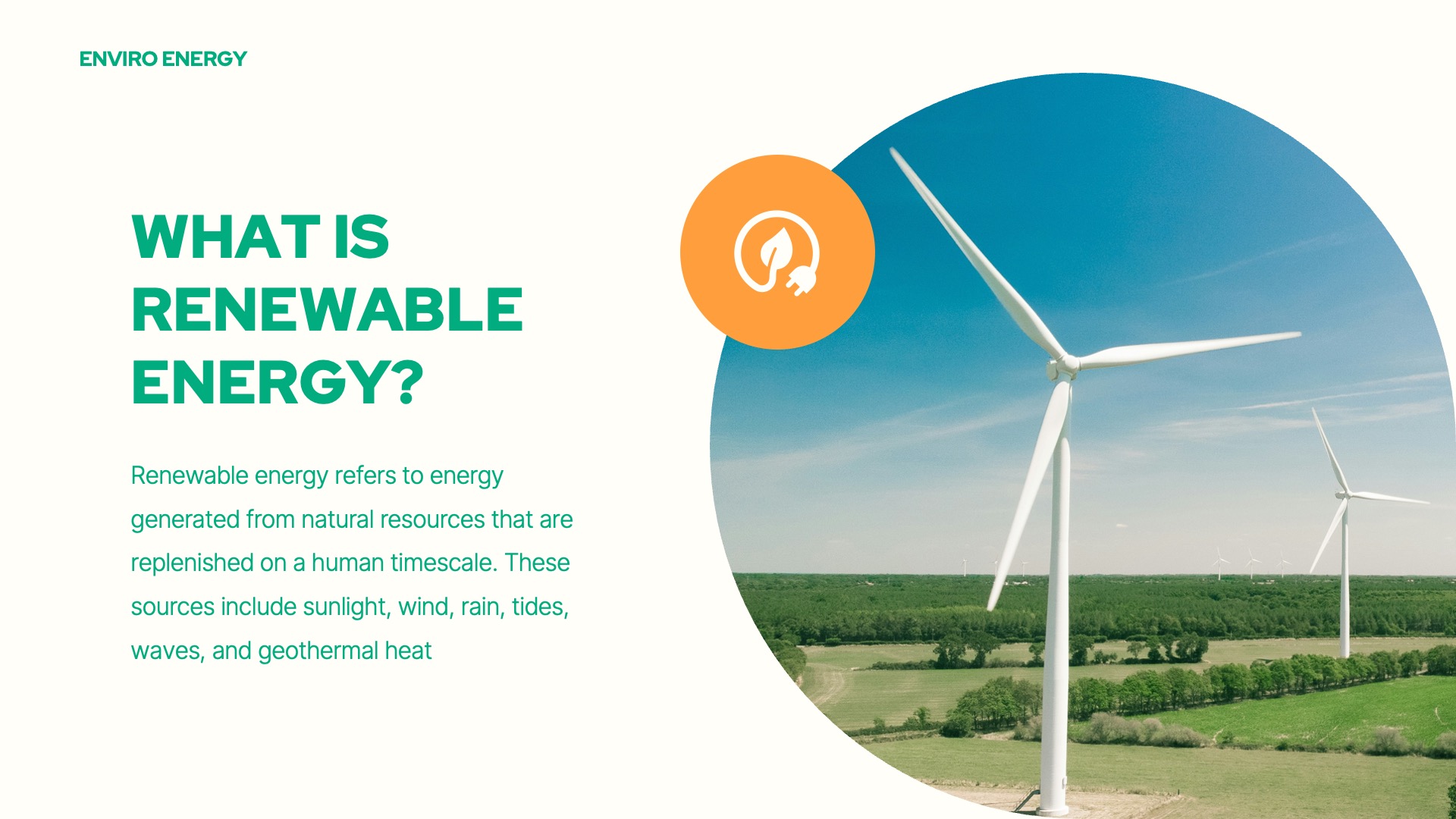 Enviro - Renewable Energy Google Slides Template, Presentation Templates
