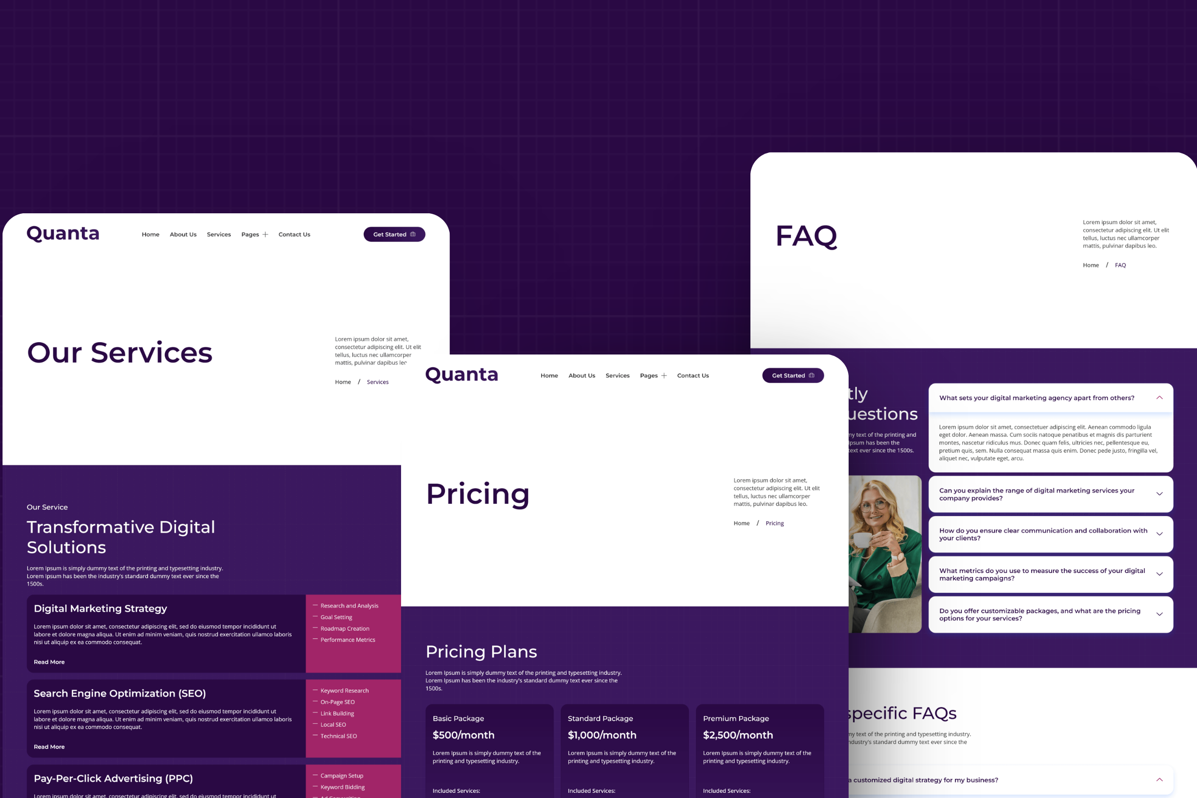 Quanta - Digital Marketing Elementor Template Kit by balityps | ThemeForest