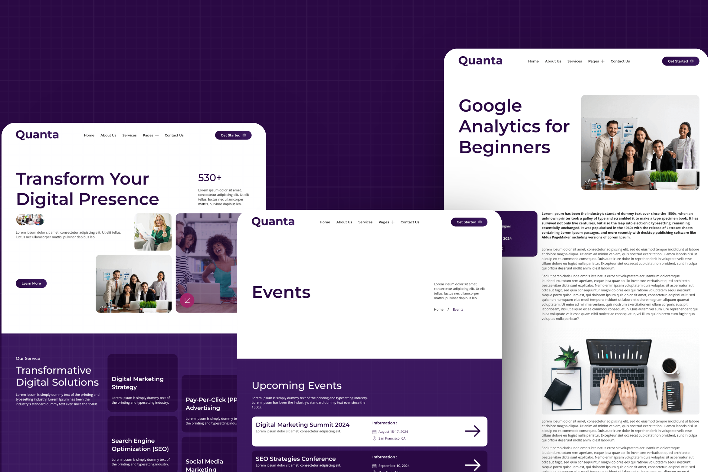 Quanta - Digital Marketing Elementor Template Kit by balityps | ThemeForest
