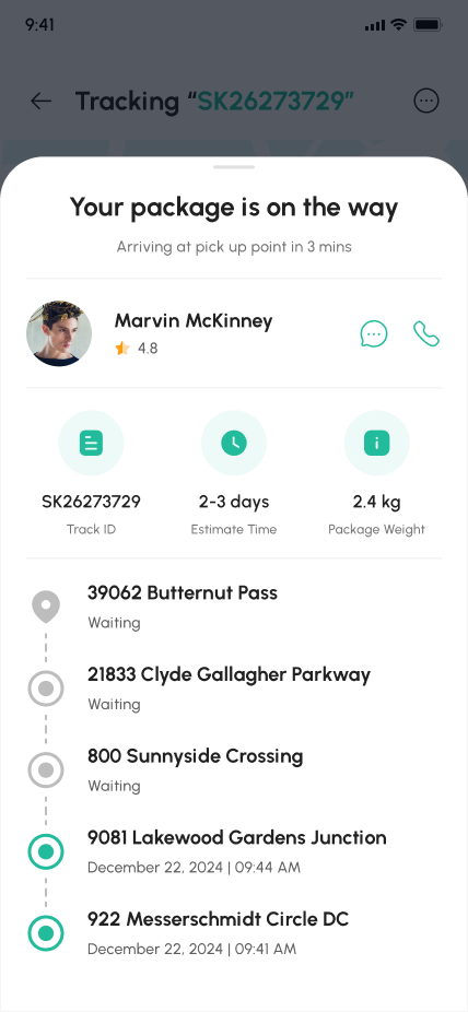 Saska - Shipping & Delivery React Native CLI App Ui Kit by lalaWeb