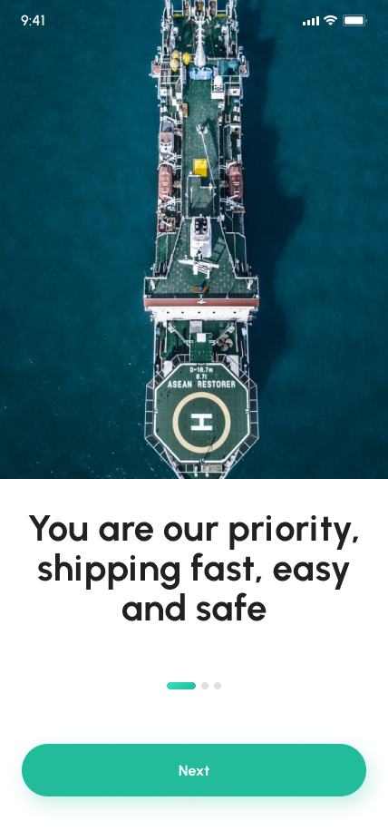 Saska - Shipping & Delivery React Native CLI App Ui Kit by lalaWeb