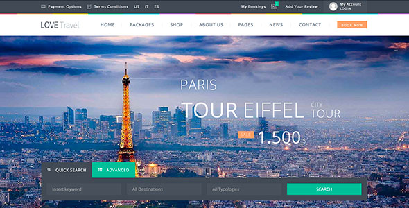 Love Travel WordPress by nicdark | ThemeForest
