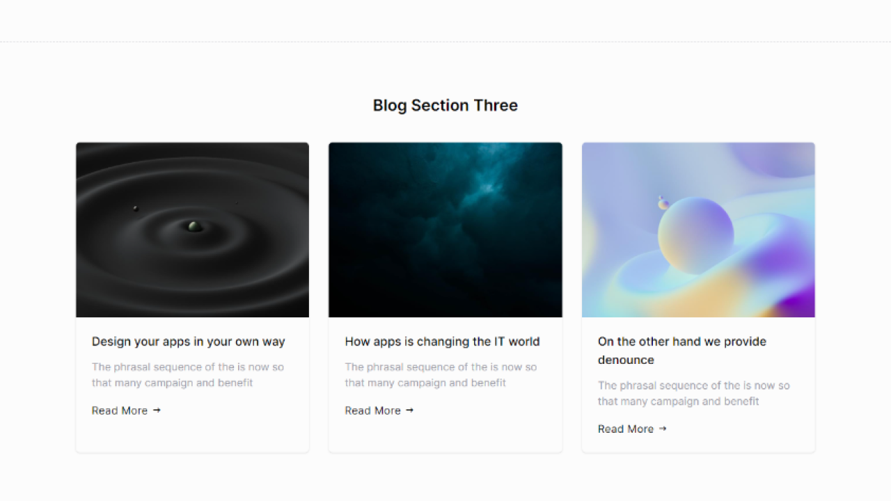 BlogFlex - Tailwind CSS 3 Blog Section by MyraStudio | CodeCanyon