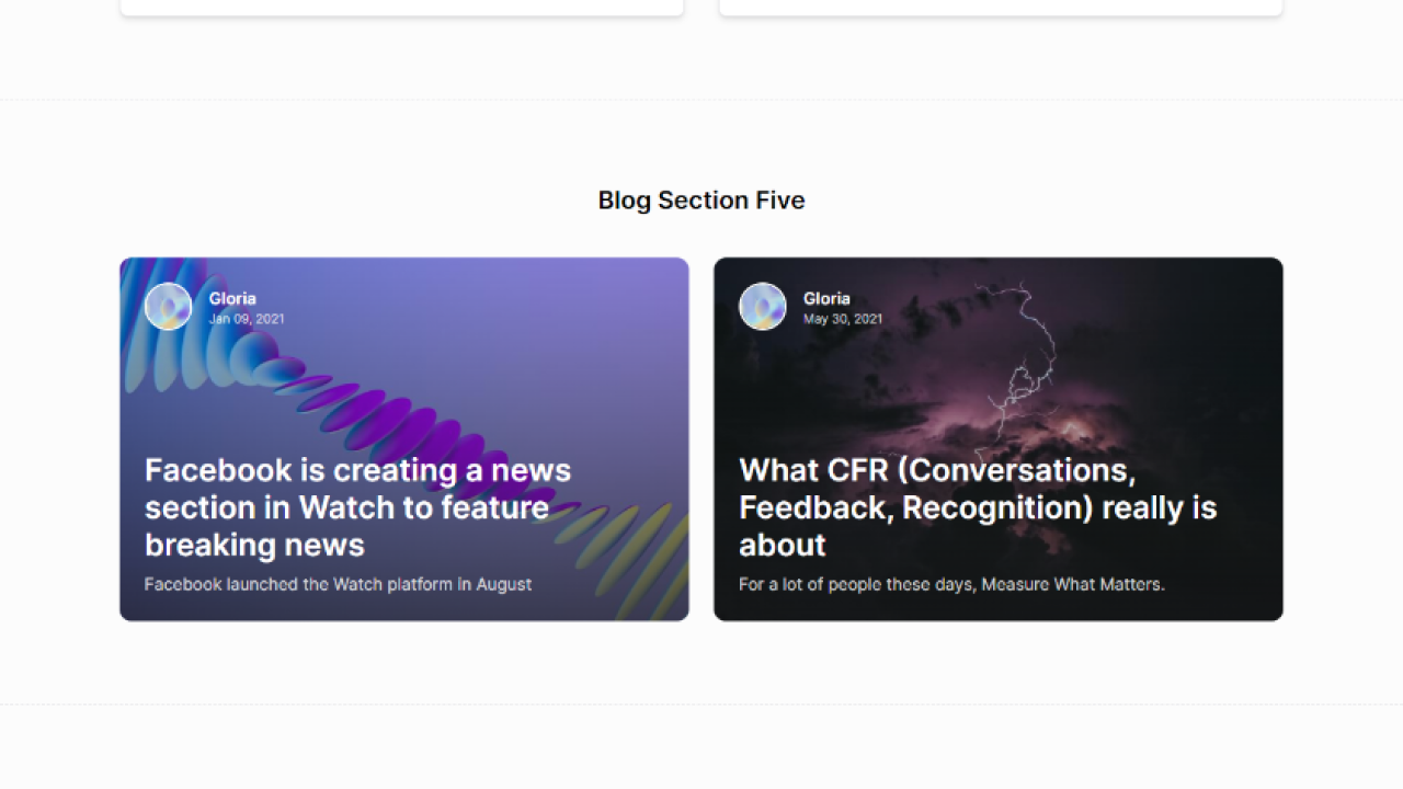 BlogFlex - Tailwind CSS 3 Blog Section by MyraStudio | CodeCanyon