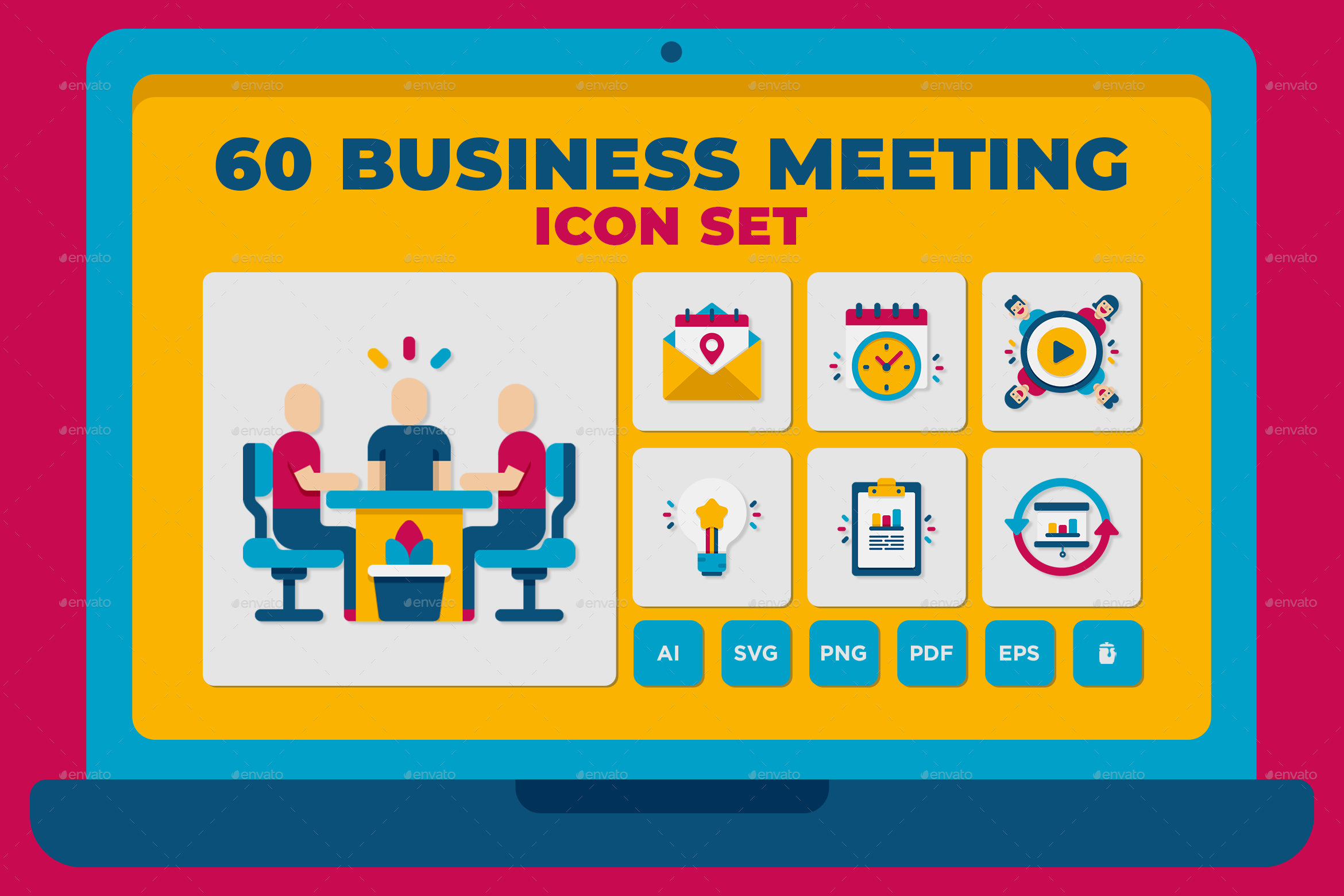 60 Business Appointment Icons, Icons | GraphicRiver