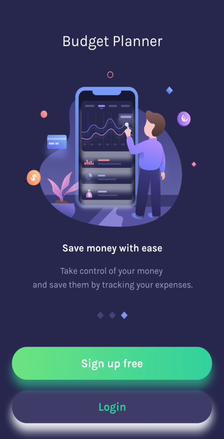 Budget Planner Mobile App | Flutter | Figma + XD + Sketch FREE | Life ...