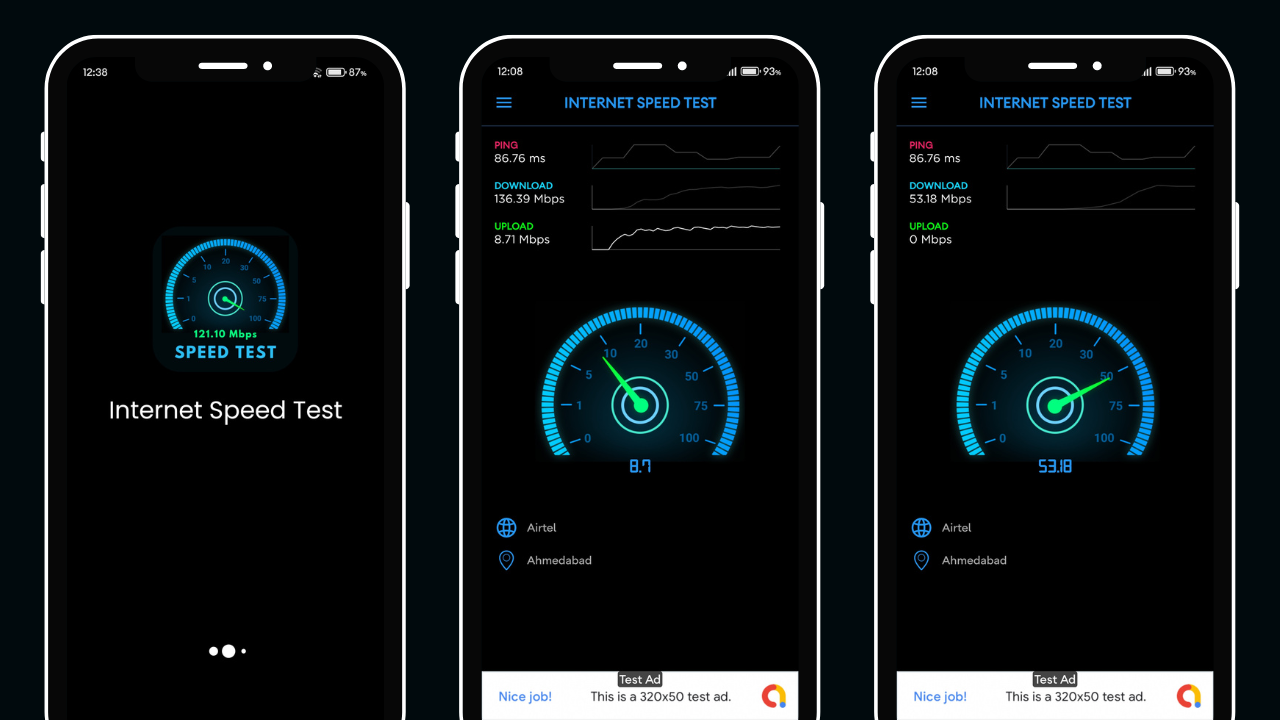 Internet Speed Test with AdMob Ads Android by MJAppsStudio | CodeCanyon