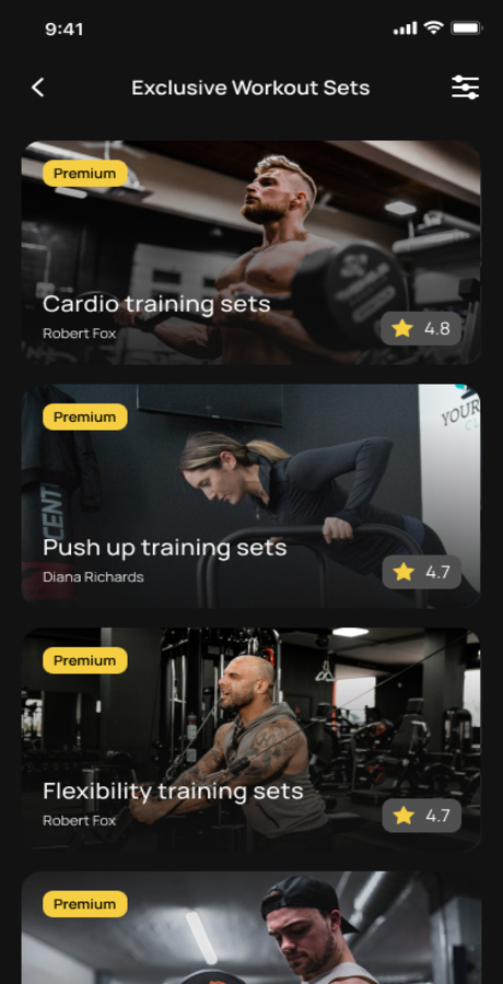 Modern Fitness App | Flutter Template | Figma FREE | Life Time Update ...