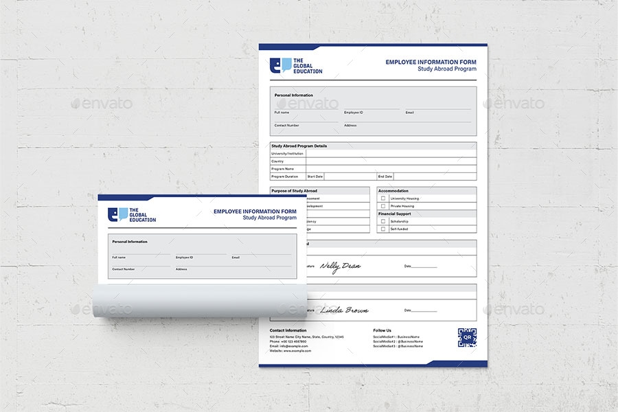 Form Template, Print Templates | GraphicRiver