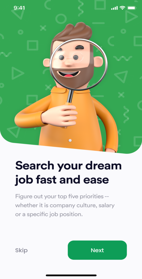 Online Job Finder App | UI Kit | Flutter | Figma FREE | JobSeek by ...