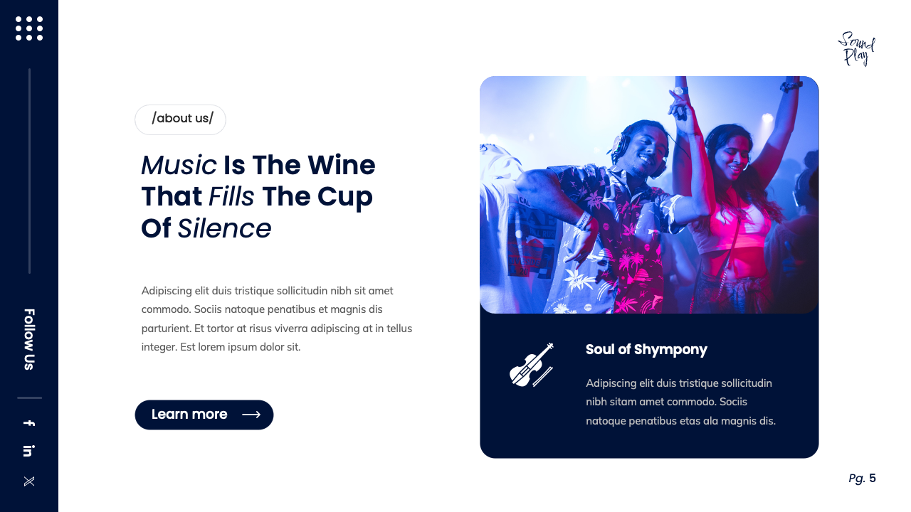 Soundplay - Music Event PowerPoint Template, Presentation Templates