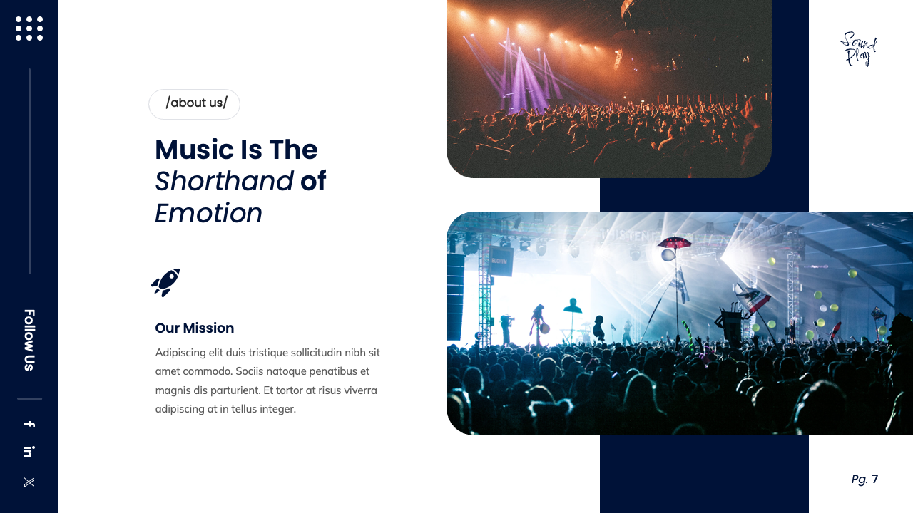 Soundplay - Music Event PowerPoint Template, Presentation Templates