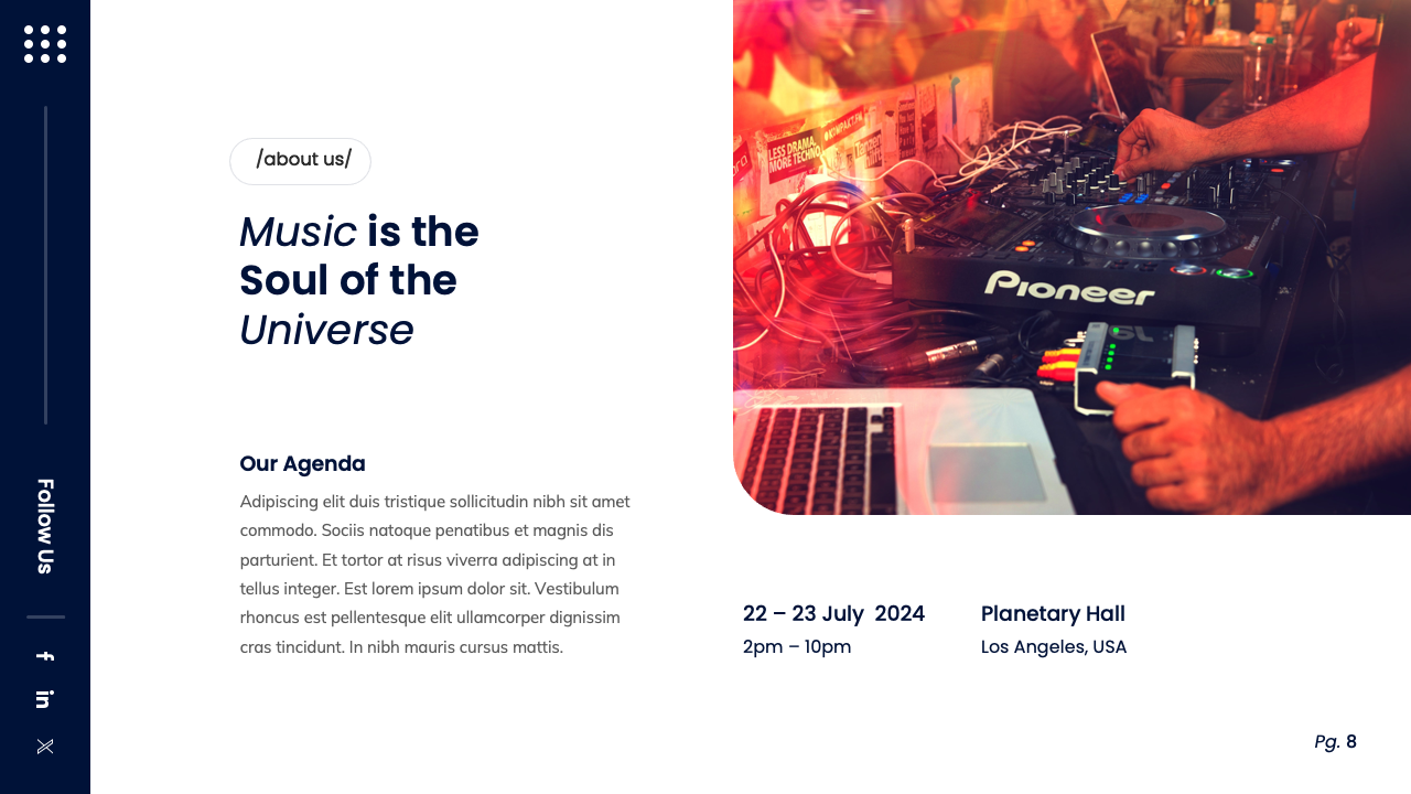 Soundplay - Music Event PowerPoint Template, Presentation Templates