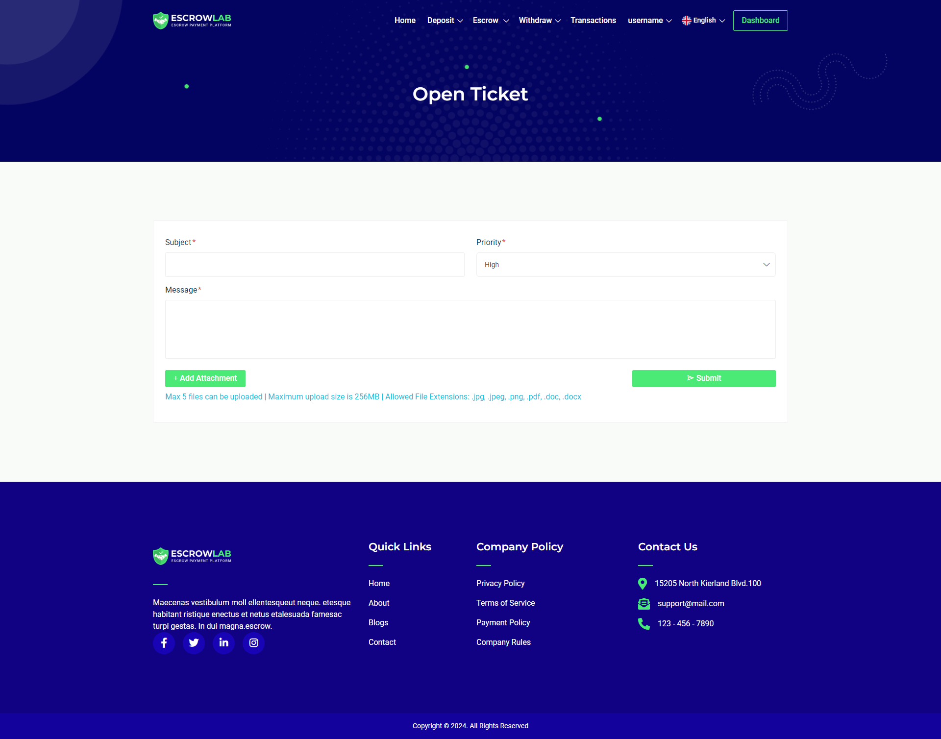 EscrowLab - Escrow Payment Platform by ViserLab | CodeCanyon