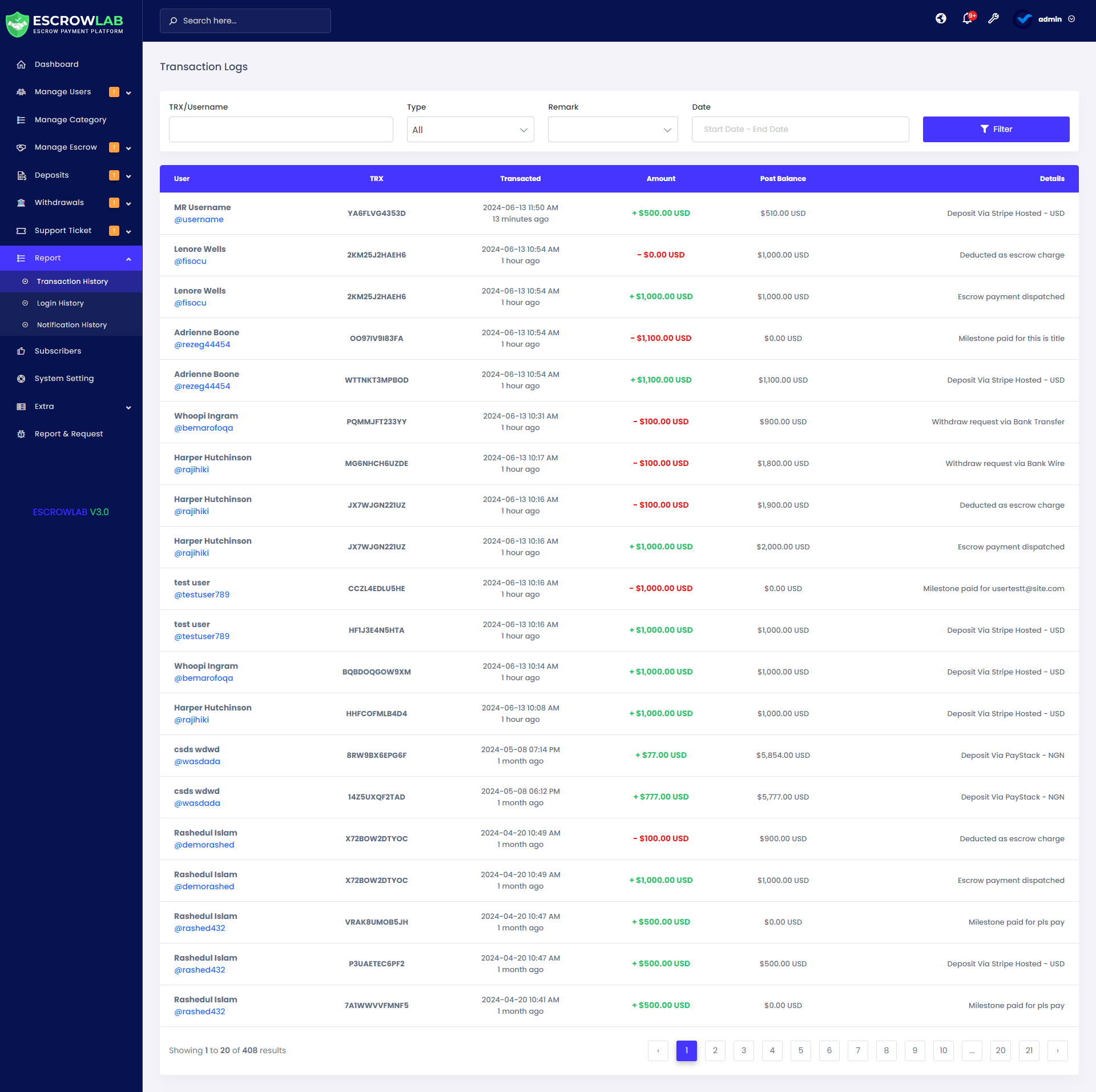 EscrowLab - Escrow Payment Platform by ViserLab | CodeCanyon