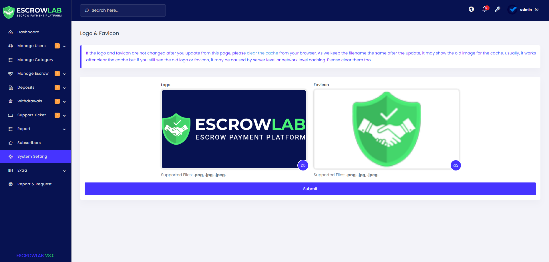 EscrowLab - Escrow Payment Platform by ViserLab | CodeCanyon