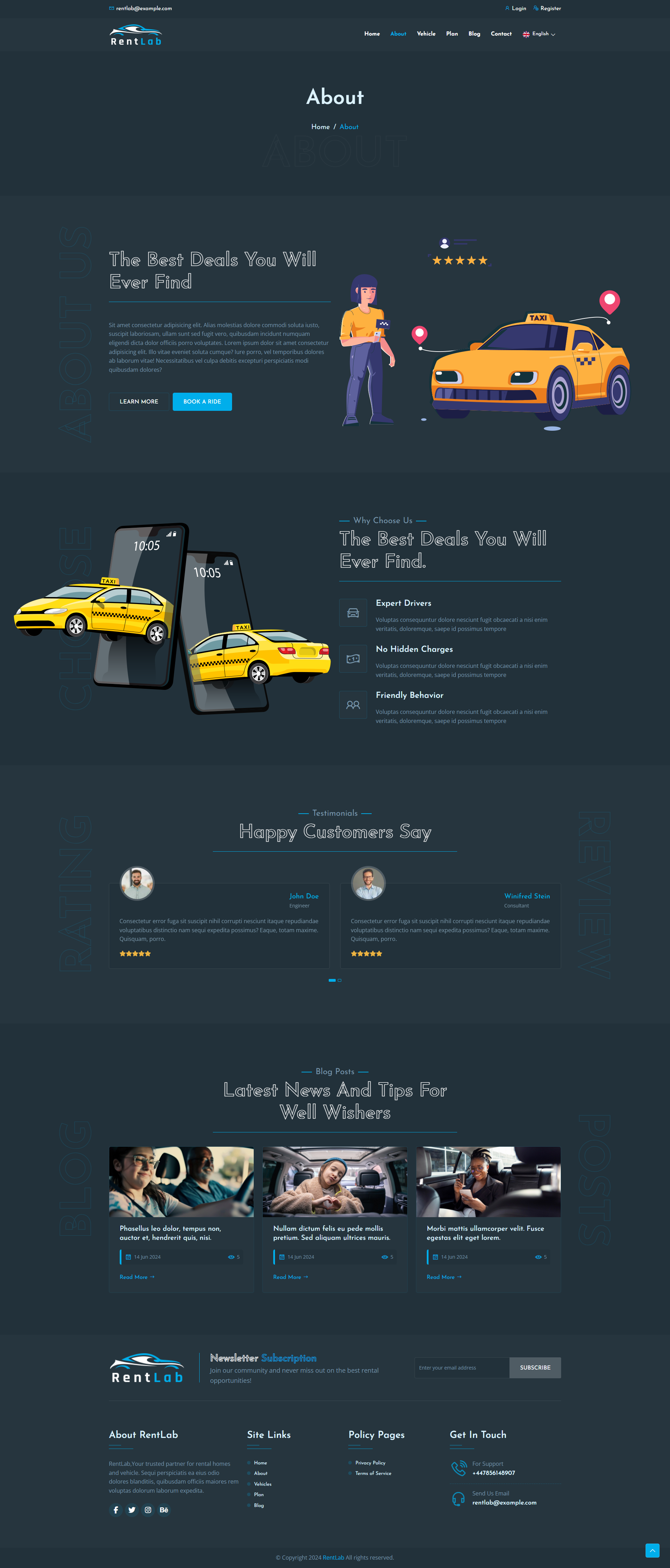 RentLab - Vehicles Rental Platform by ViserLab | CodeCanyon