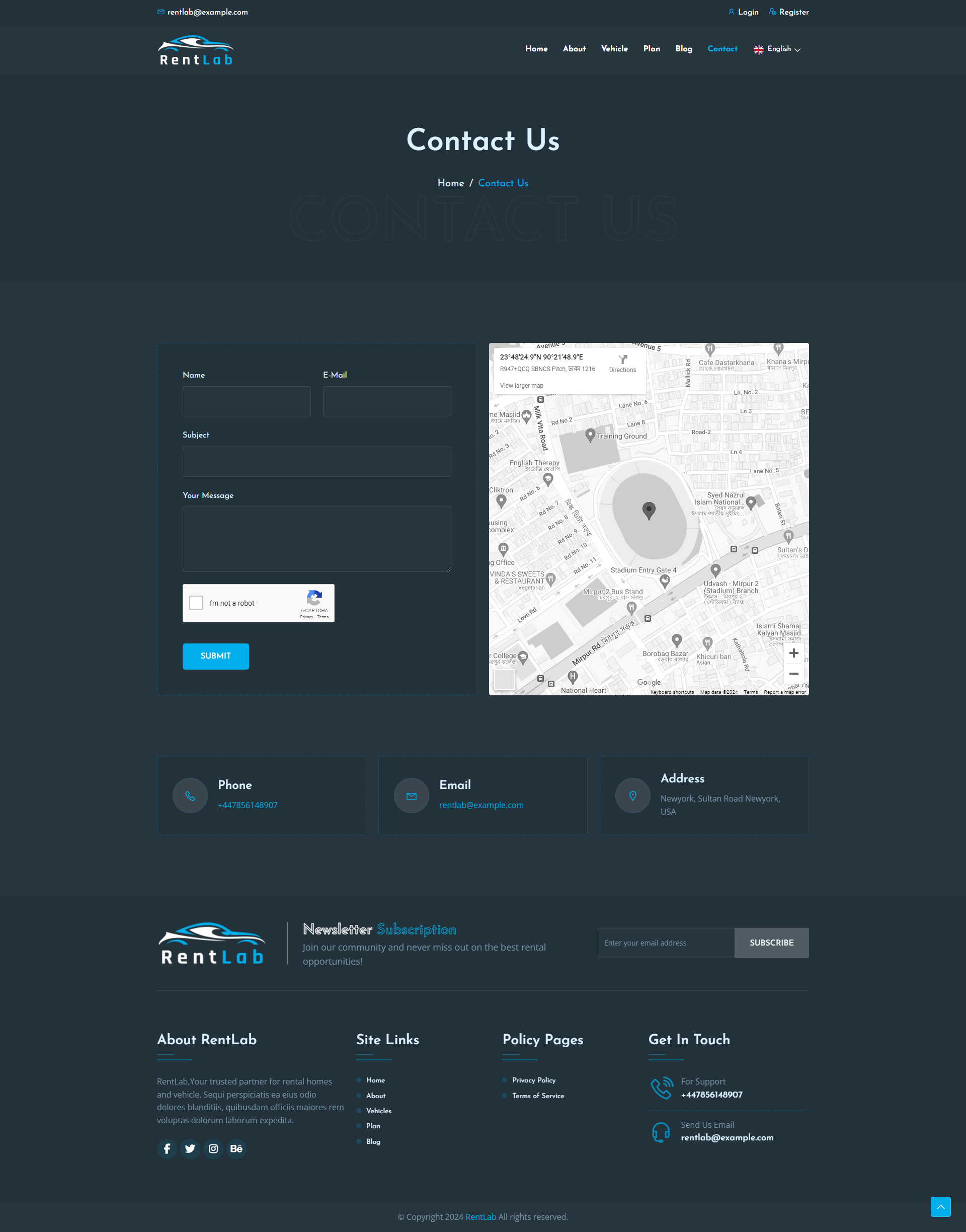 RentLab - Vehicles Rental Platform by ViserLab | CodeCanyon