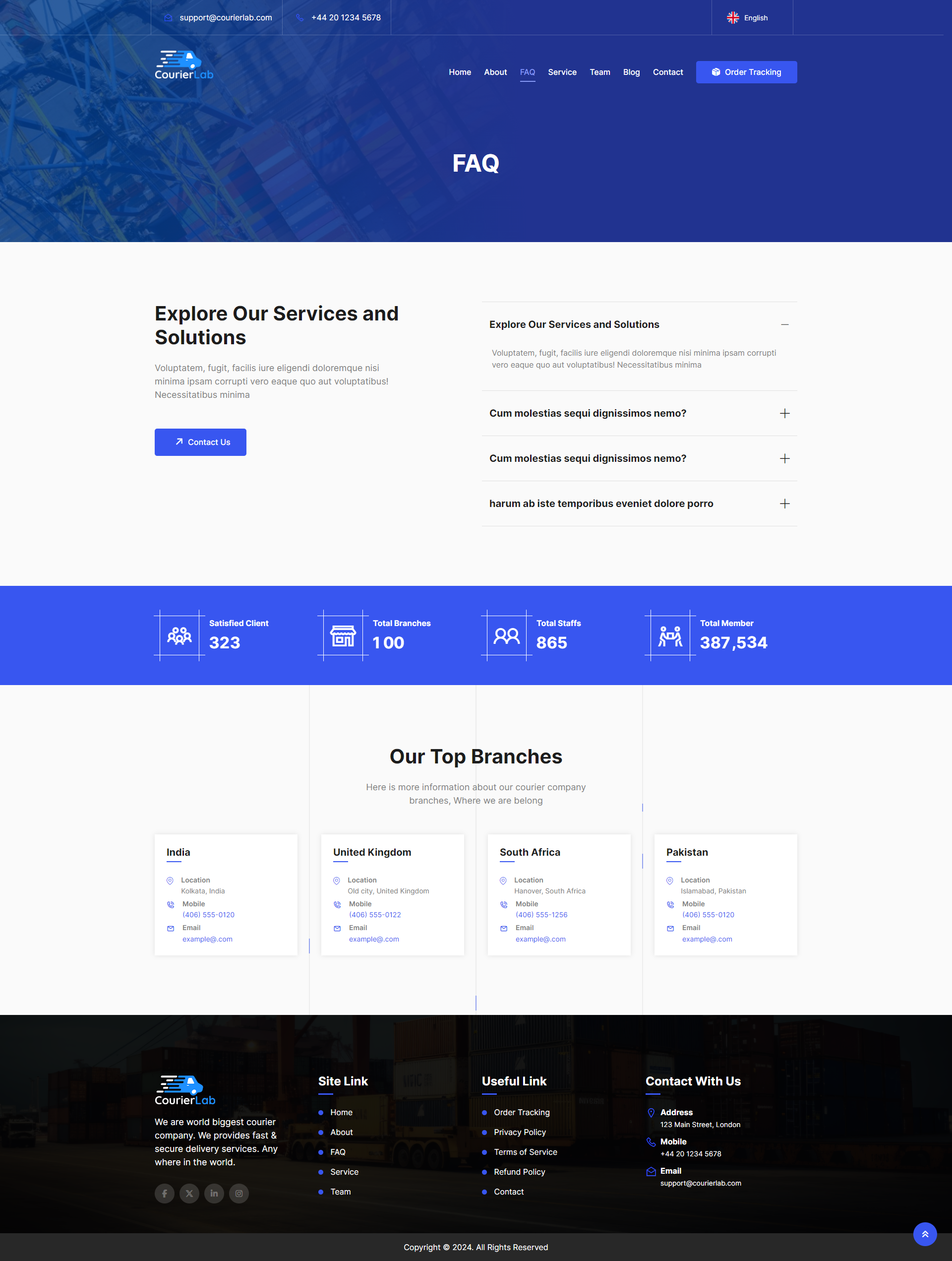 CourierLab - Online Courier And Parcel Tracking Platform by ViserLab