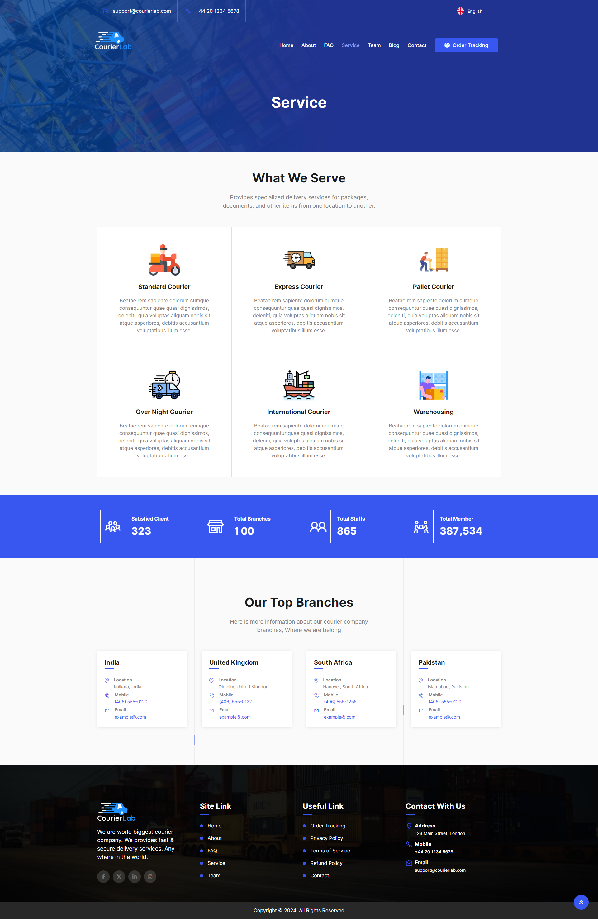 CourierLab - Online Courier And Parcel Tracking Platform by ViserLab