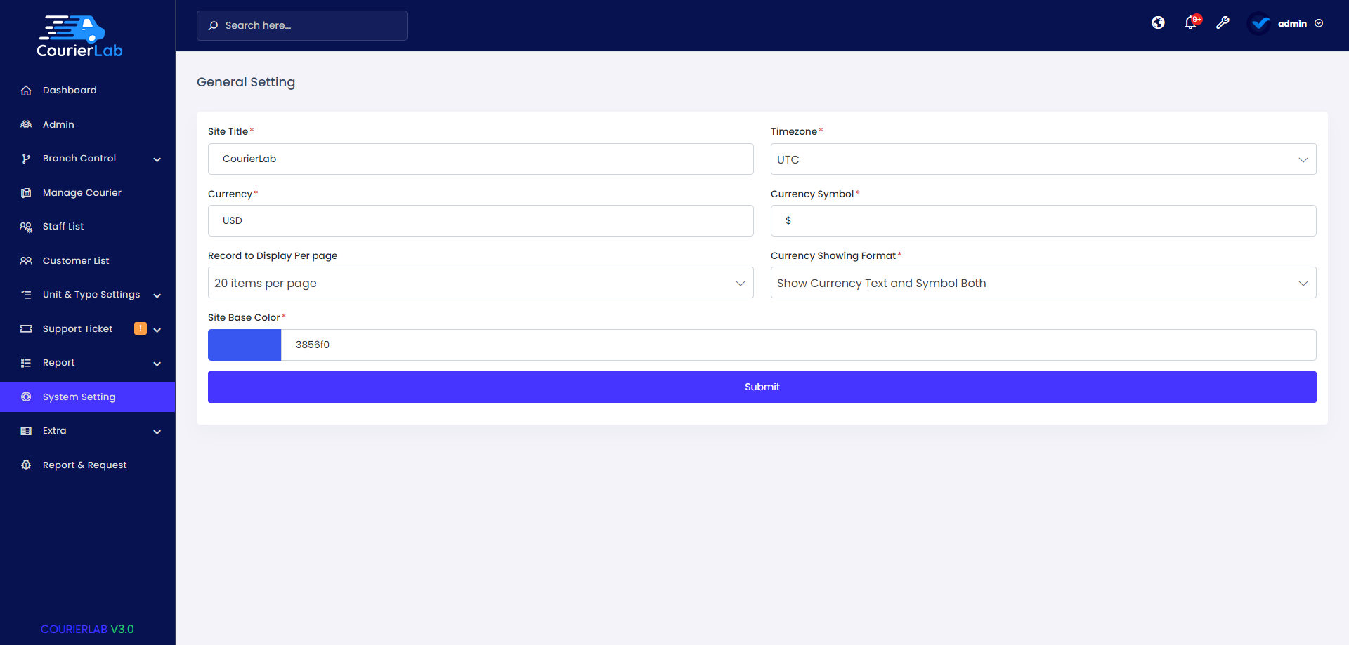 CourierLab - Online Courier And Parcel Tracking Platform by ViserLab