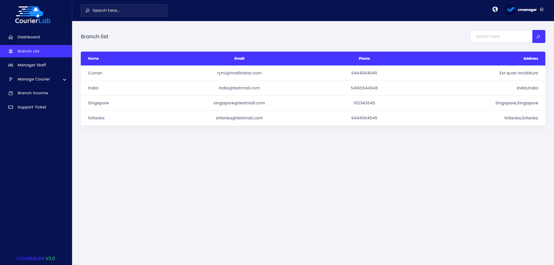 CourierLab - Online Courier And Parcel Tracking Platform by ViserLab