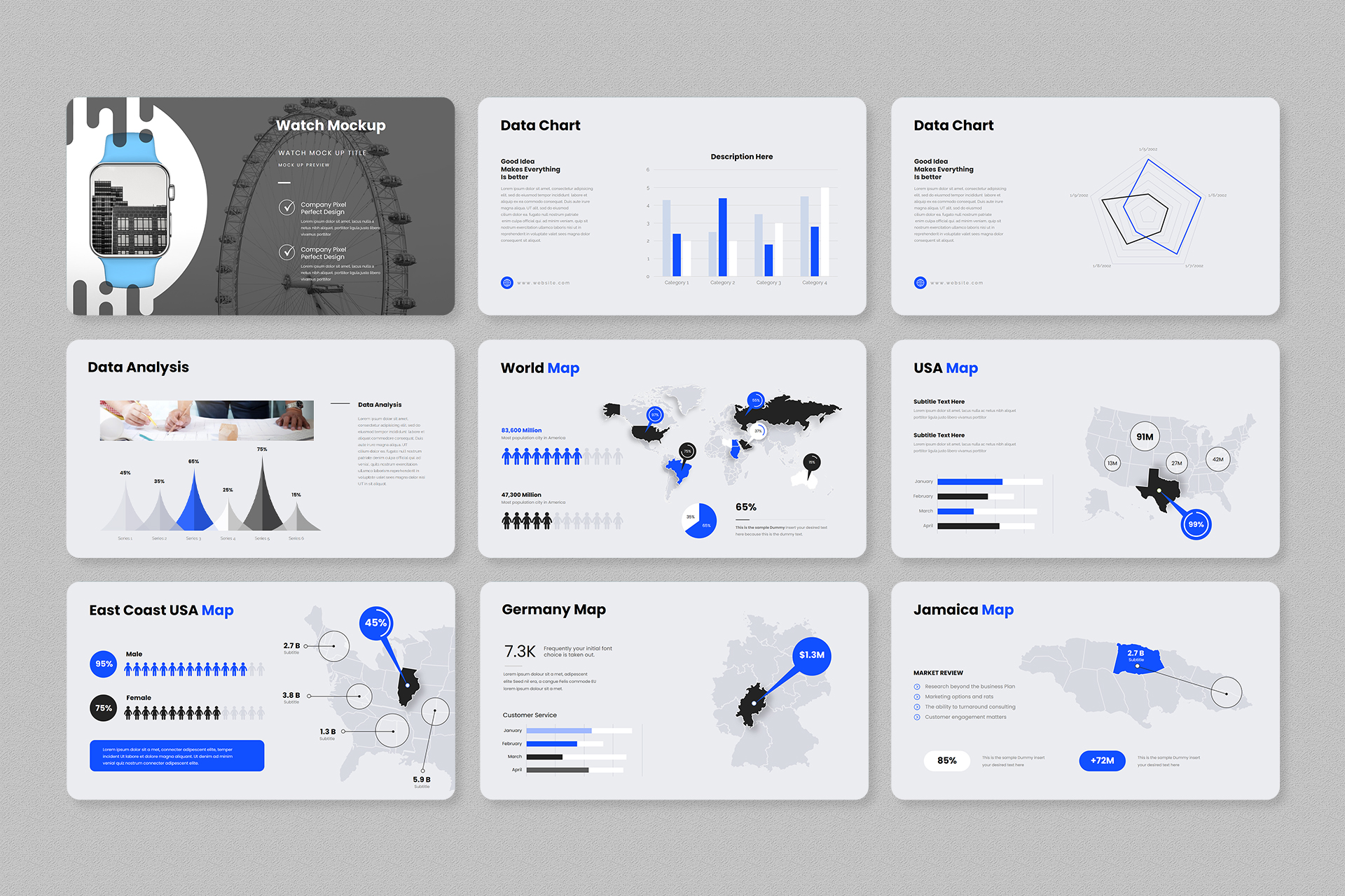 Business Deck Google Slides Presentation Template, Presentation Templates