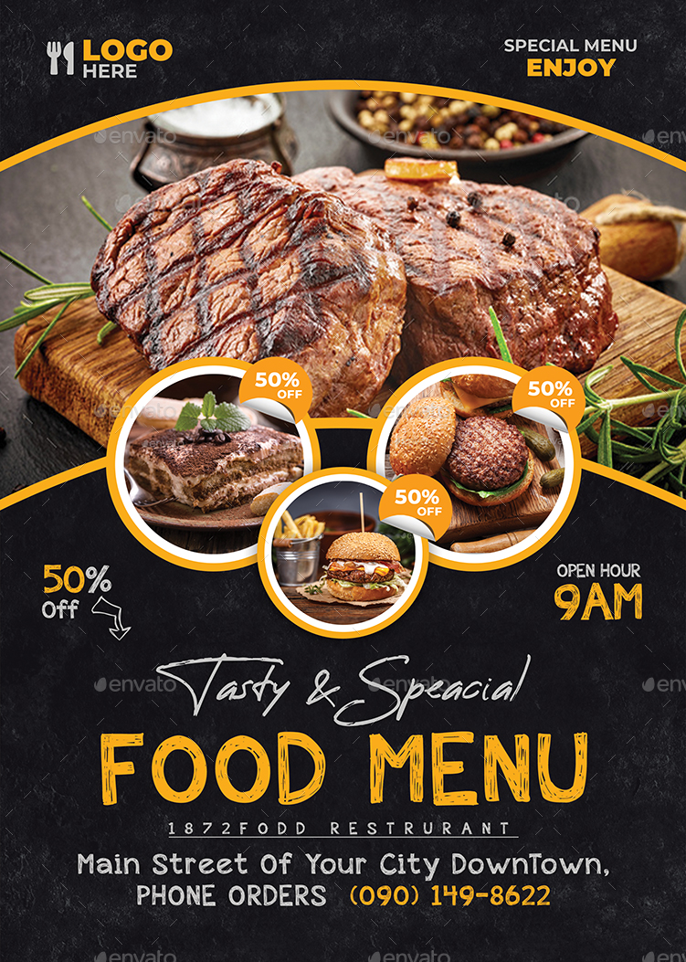 Restaurant Menu Bundle Templates, Print Templates | GraphicRiver