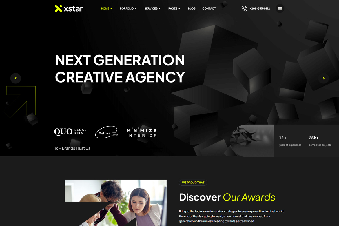 Xstar - Creative Agency & Portfolio Template Kit by themesflat ...