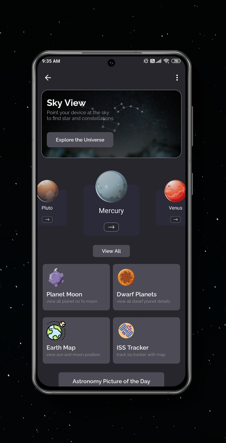 Night Sky View | Sky View Observatory | Constellation Finder | Android ...