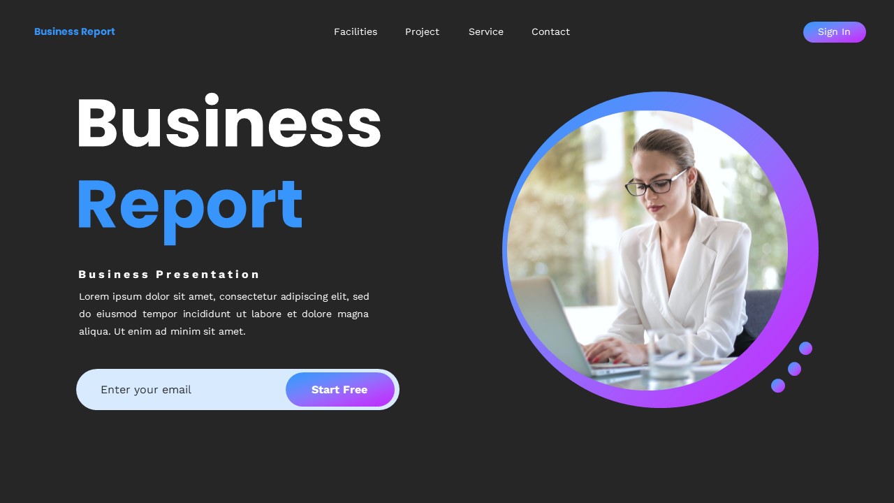 Business Report - Business Keynote Templates, Presentation Templates