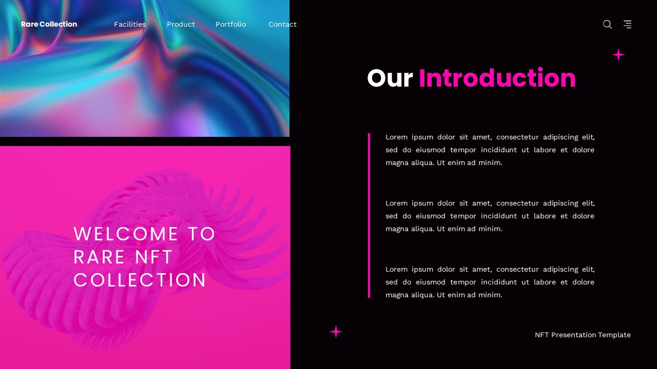 Rare NFT Collection - NFT Google Slide Templates, Presentation Templates