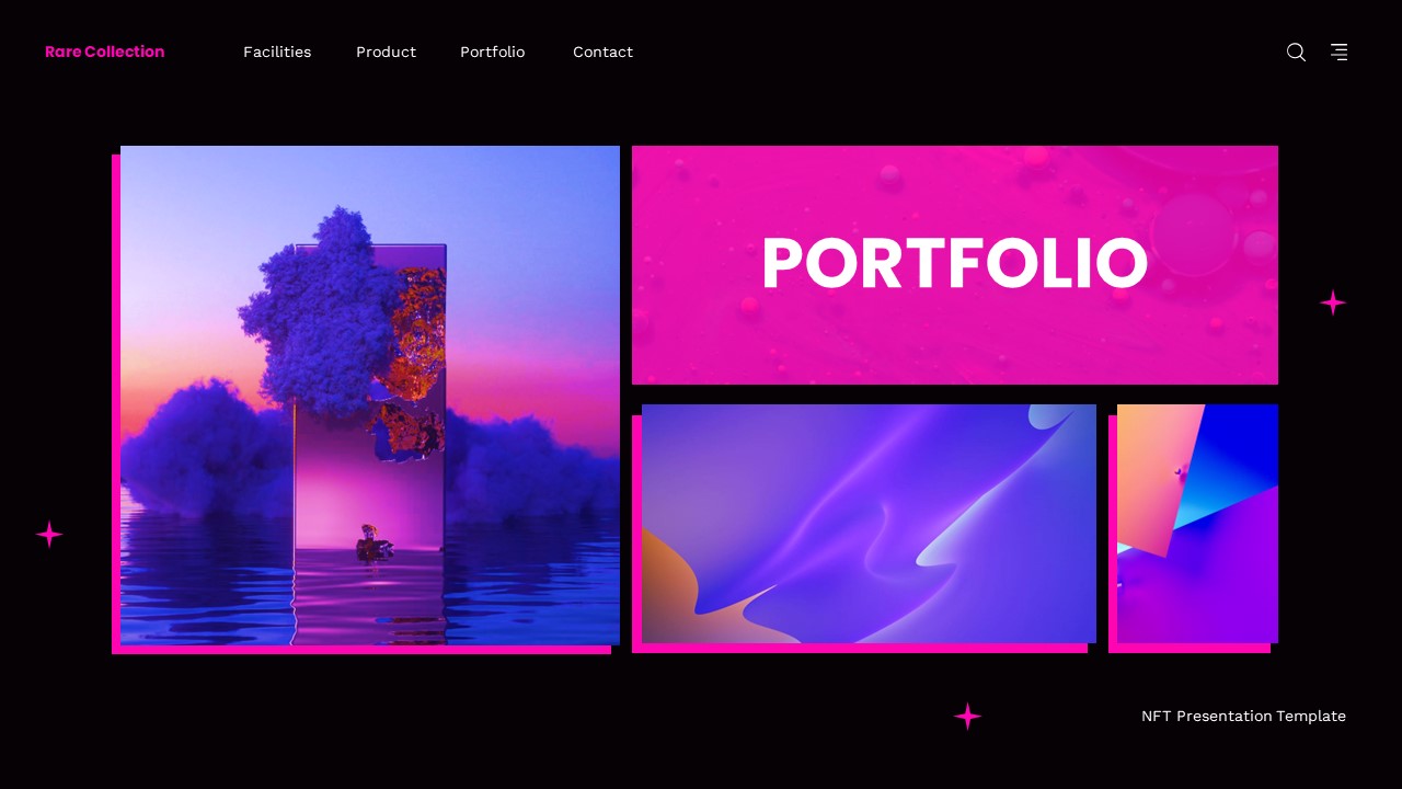 Rare NFT Collection - NFT Google Slide Templates, Presentation Templates